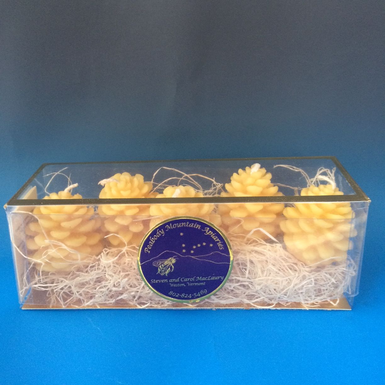 Pure Beeswax Pine Cone Candle Set - Peabody Mountain Artisans